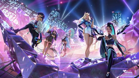 Seraphine 1080p Evelynn League Of Legends Ahri Evelynn League Of