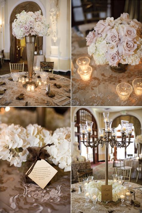 Ivory Gold And Brown Wedding At Crystal Ballroom At The Rice Houston