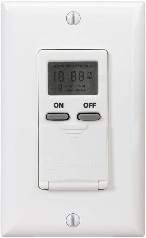 Intermatic Ei500wc Standard 7 Day Programmable Timer 15 A White Wall