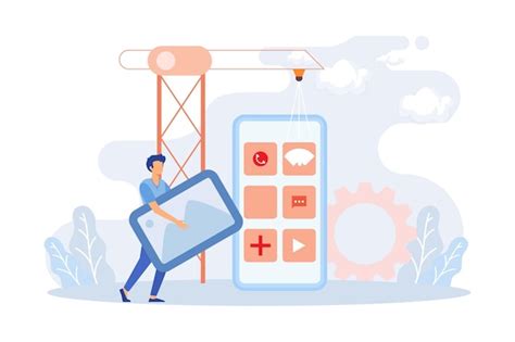 Premium Vector Mobile Design And Development Illustration Developers