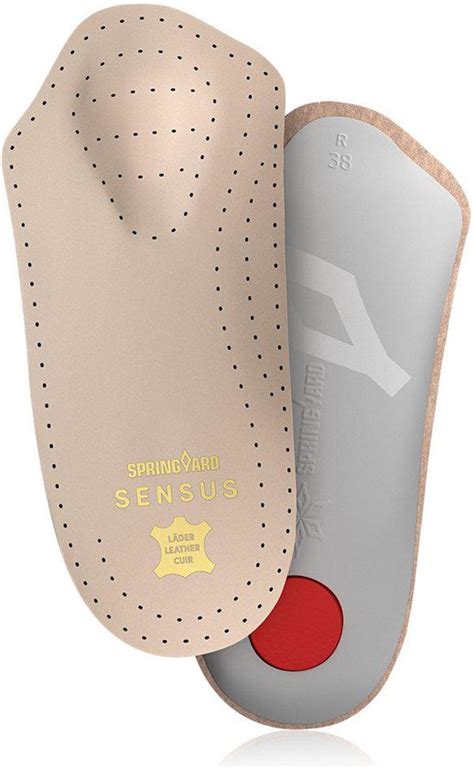 Springyard Sensus Mini Leather Inlegzolen Leer Steunzolen Met
