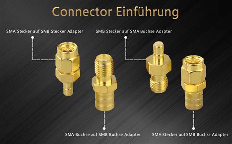 Tuolnk Sma Zu Smb Adapter Dab Car Aerial Antenna Adapter Kit Sma Smb