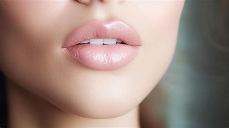 Un Primer Plano De Los Efectos Del Aumento De Labios Con Rellenos Que Muestra La Notable