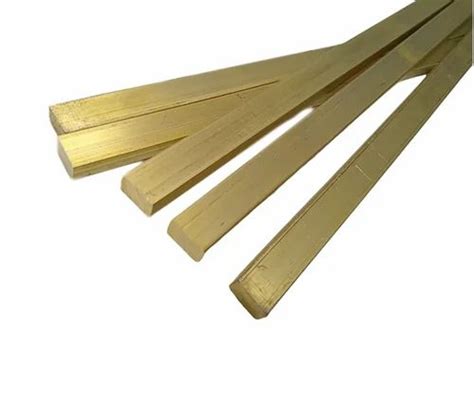 Polished Brass Rectangular Bar 3 Meter Size 10 Mm At Best Price In