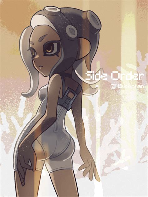 Octoling Player Character Octoling Girl And Agent Splatoon Drawn By N Uohichan Danbooru