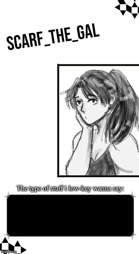 Scarf Announcement Template Drawing By Disco Blank Template Imgflip