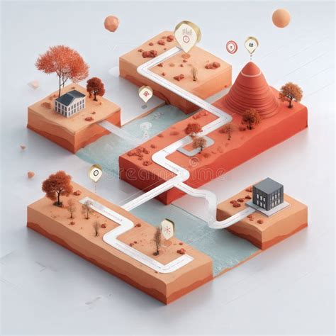 Educational Journey Visualization Showing Teacher Professional Development Path Milestone