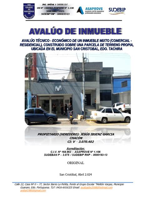 Informe Avaluo Def Descargar Gratis Pdf Hormigón Valoración Finanzas