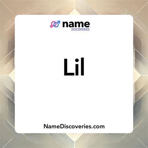Lil Name Meaning And Origin How To Memorize Things Names Names With