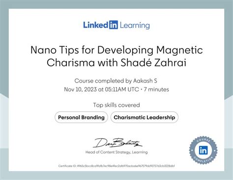 Aakash S On Linkedin Certificate Of Completion