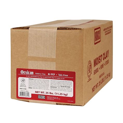 Amaco Modeling Compounds Mexican Pottery Clay Terra Cotta 25lbs Ama48653d Image 1