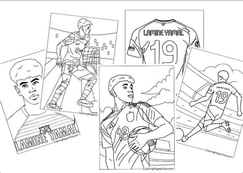 Lamine Yamal Coloring Page