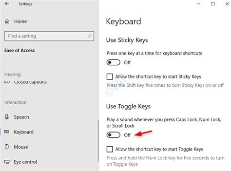 How To Disable The Caps Lock Notification In Windows 1011