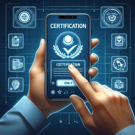 Digital Certification A User Completing An Online Assessment Stock Illustration Illustration