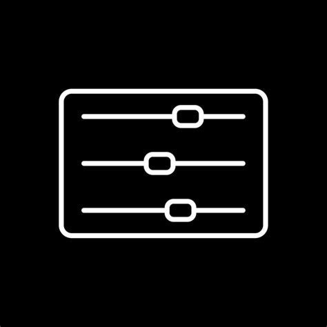 sliders line inverted icon design 43977235 vector art at vecteezy