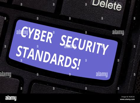 Word Writing Text Cyber Security Standards Business Concept For Rules
