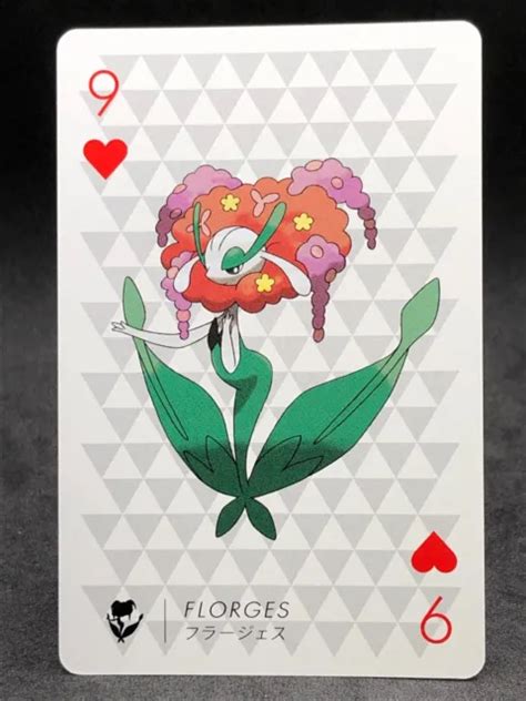 FLORGES JARDIN FLORE Magnifique Pokemon X Nintendo Jouer Carte Jeu Japon Cœur EUR 17 18
