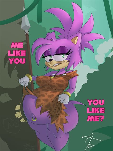 Rule 34 Afraart Amy Rose Anthro Belly Piercing Belly Ring Dialogue