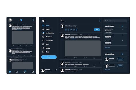 Twitter Interface Vectors And Illustrations For Free Download Freepik