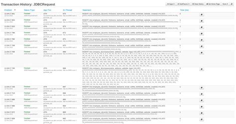 jdbc history fusionreactor documentation