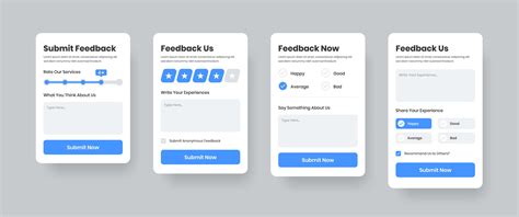 Client Feedback And Review Web And Mobile App Ui Form Layout Template