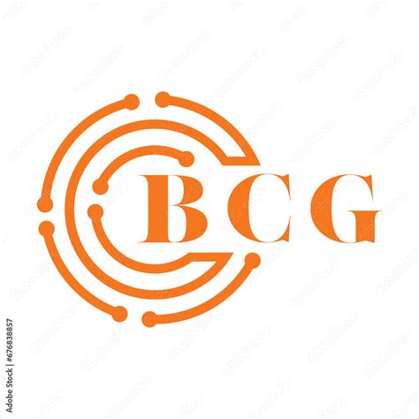 Bcg Letter Design Bcg Letter Technology Logo Design On White Background Bcg Monogram Logo