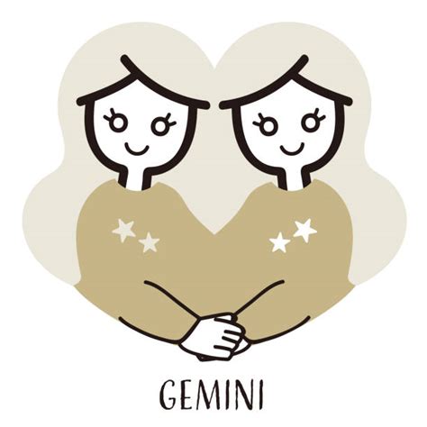 850 Gemini Zodiac Sign Clip Art Stock Illustrations Royalty Free