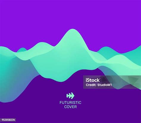 초록 물결 패턴입니다 디자인에 대 한 배경입니다 벡터 일러스트입니다 3차원 형태에 대한 스톡 벡터 아트 및 기타 이미지 3차원 형태 가리기 곡선 Istock