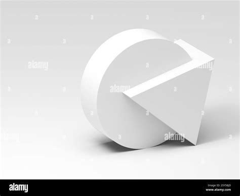A Minimalistic Design Featuring A Geometric Object Combining Circular And Triangular Shapes On A