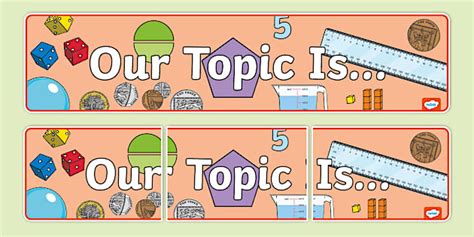 👉 Maths Themed Our Topic Is Display Banner