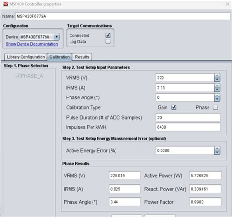 MSP F A MSP F A Custom Board Current Measurement Scaling Factor Issue MSP Low Power