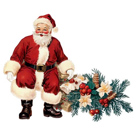 Download Vintage Santa Claus Png 25