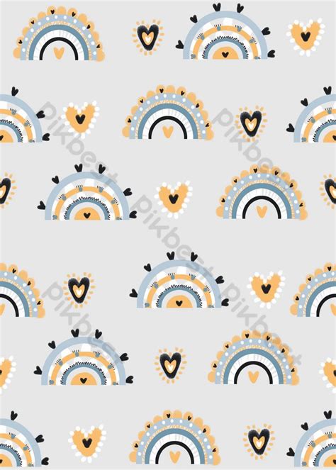 Cute Simple Patterns Cartoon Pattern Tiled Background Psd Free