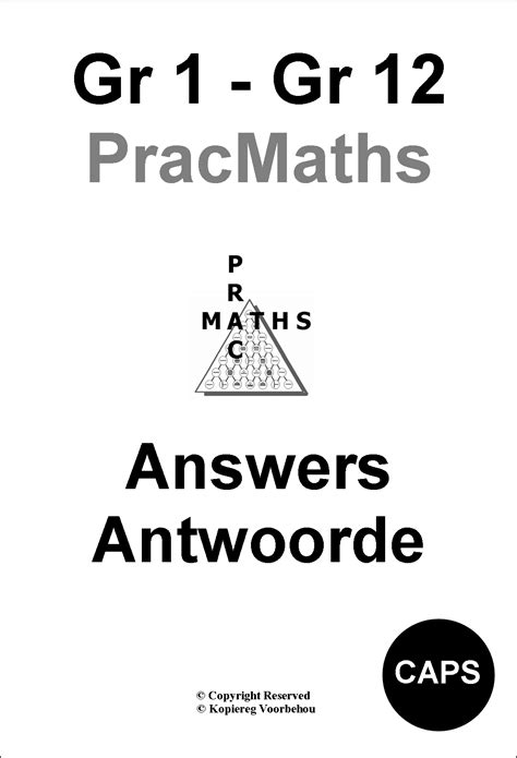 Prac Maths Answers Gr 1 12