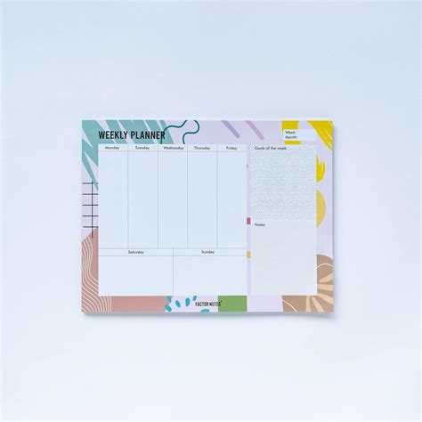 Factor Notes Tear Off Notepads A4 Sized 52 Sheets 100 Gsm Weekly