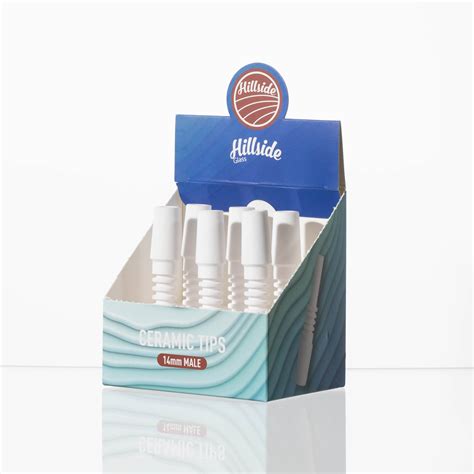 Hillside Glass 14mm Ceramic Tips Box 6ct Wwcn 14 Box Thc Cbd Wax
