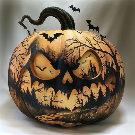 24 Halloween Pumpkin Clipart Spooky Jack O Lantern Clipart Haunted
