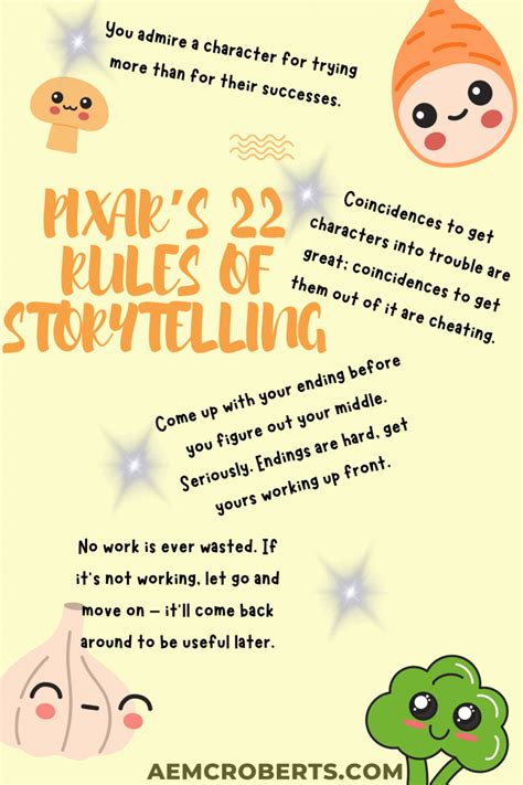 Pixars 22 Rules Of Storytelling Writing Skills Storytelling