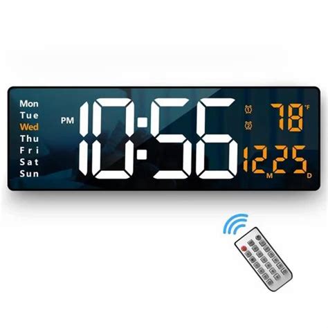 Plastic Black Digital Smart Wall Clock At ₹ 1499 Piece In Surat Id