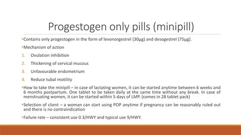 Methods Of Contraception And Its Application Contracindication And Importants In Popultation Pptx