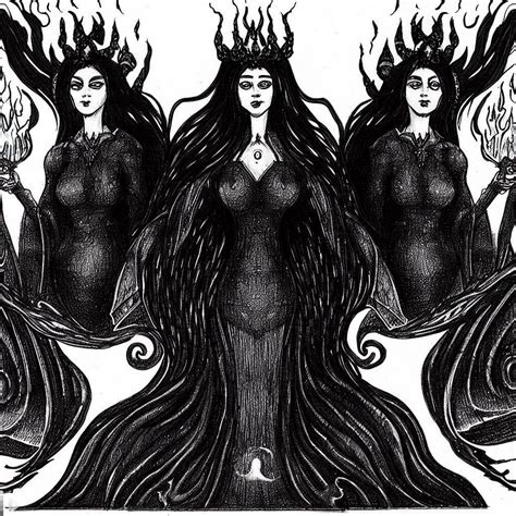 Drawing Of Our Mother Goddess Rhecate