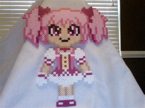 Chibi Perler Bead Characters Madoka Kaname 15 00 Via Etsy Perler