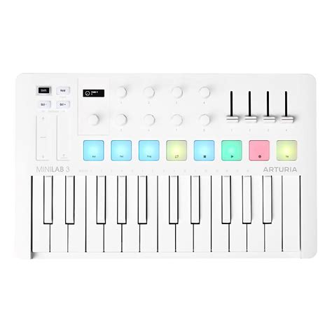 Arturia Minilab 3 Alpine White Master Keyboard Reverb Arturia Minilab 3 Alpine White Master Keyboard Reverb