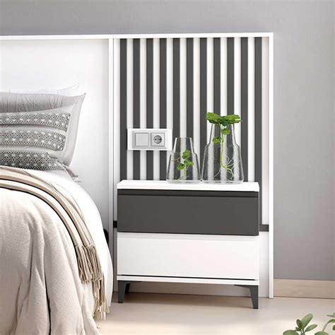 Cabecero Alistonado Y Mesitas De Noche Dormitorios Baratos Tifones