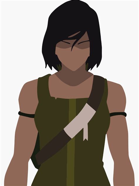 Pegatina Avatar La Leyenda De Korra Korra Minimalista De Egrjhn