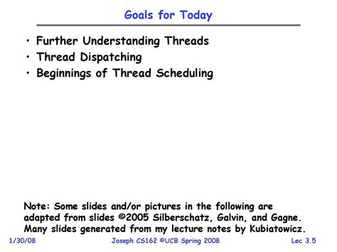 Cs162 Operating Systems And Systems Programming Lecture 3 Thread