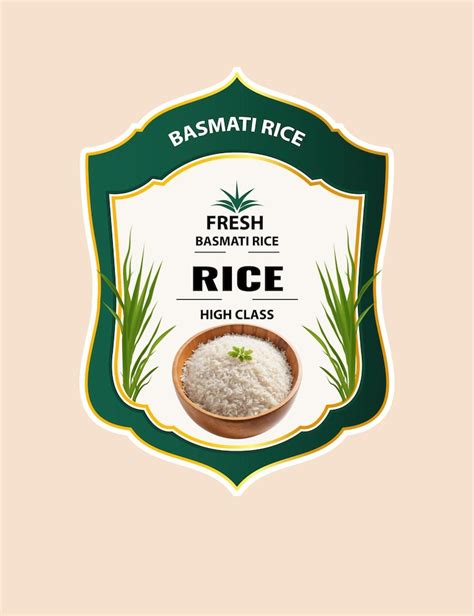 Rice Label Template Vectors Download Free High Quality Vectors From