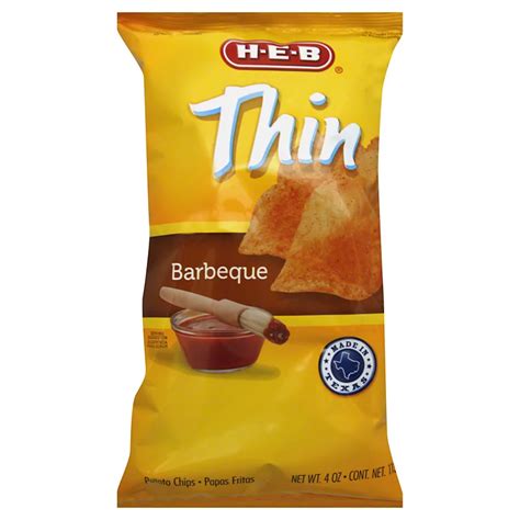 H E B Thin Barbeque Potato Chips Shop Snacks And Candy At H E B