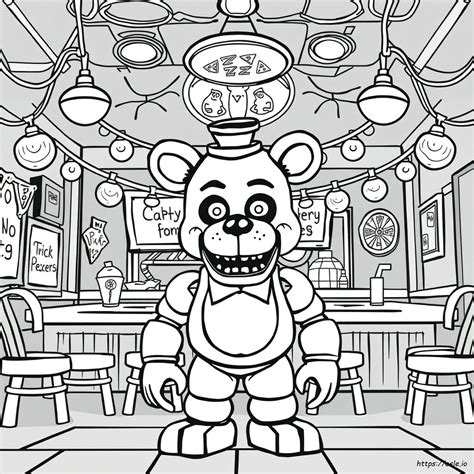 Fnaf 4 Nightmare Freddy Coloring Pages