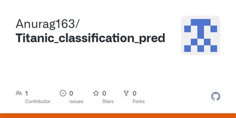 Github Anurag163titanicclassificationpred